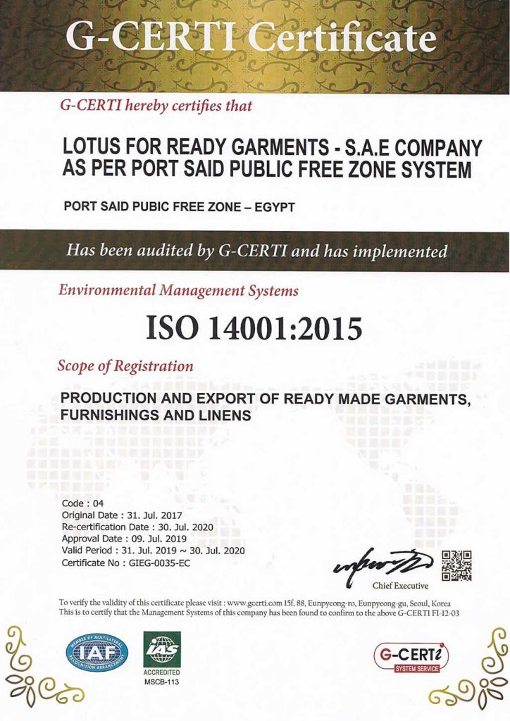 Certificates - Lotus