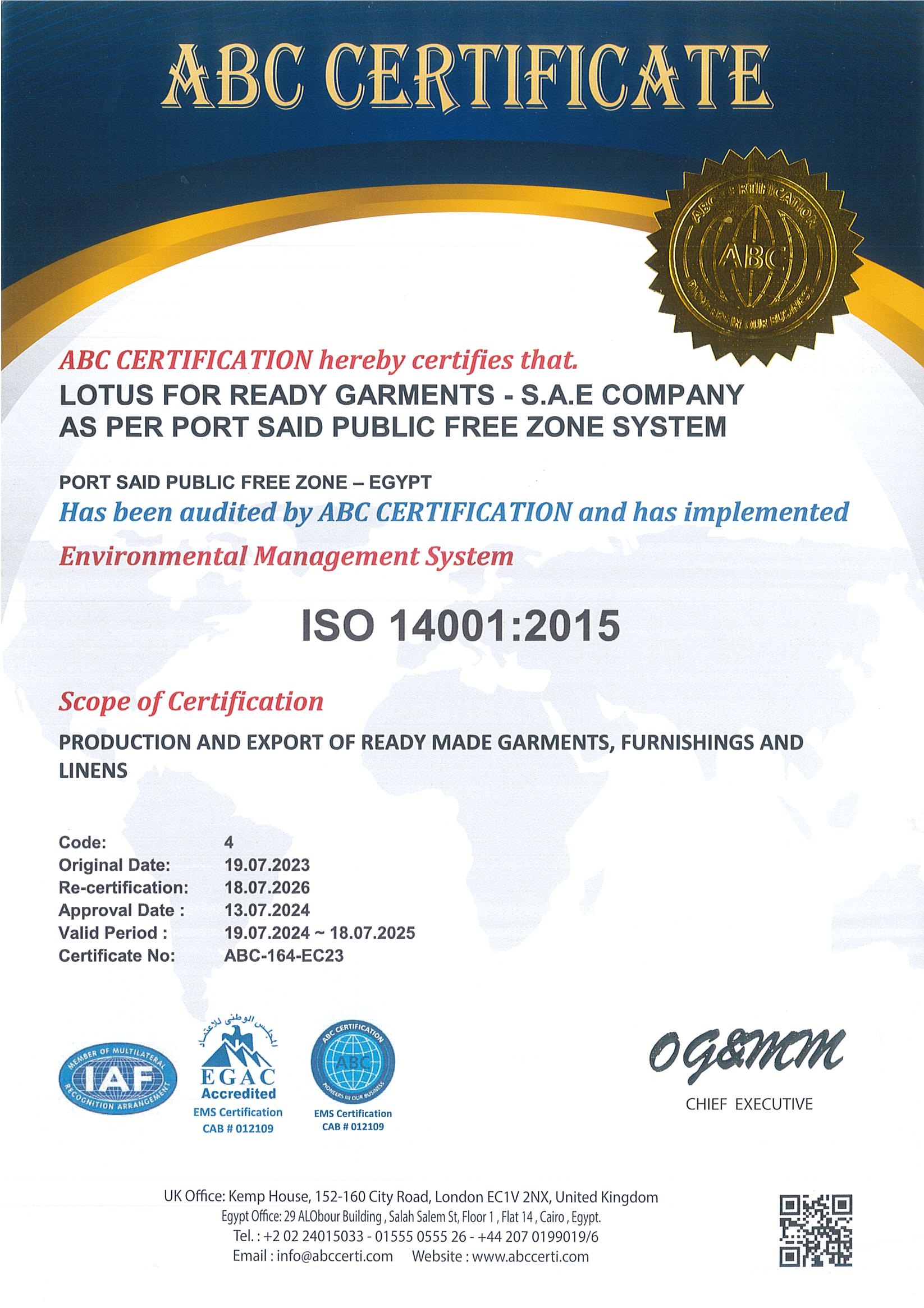 Certificates - Lotus